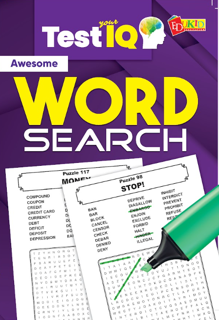 Test Your IQ Awesome Word Search – Edukidbooks