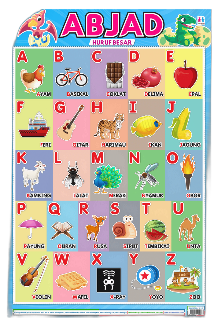 POSTER ABJAD HURUF BESAR – Edukidbooks